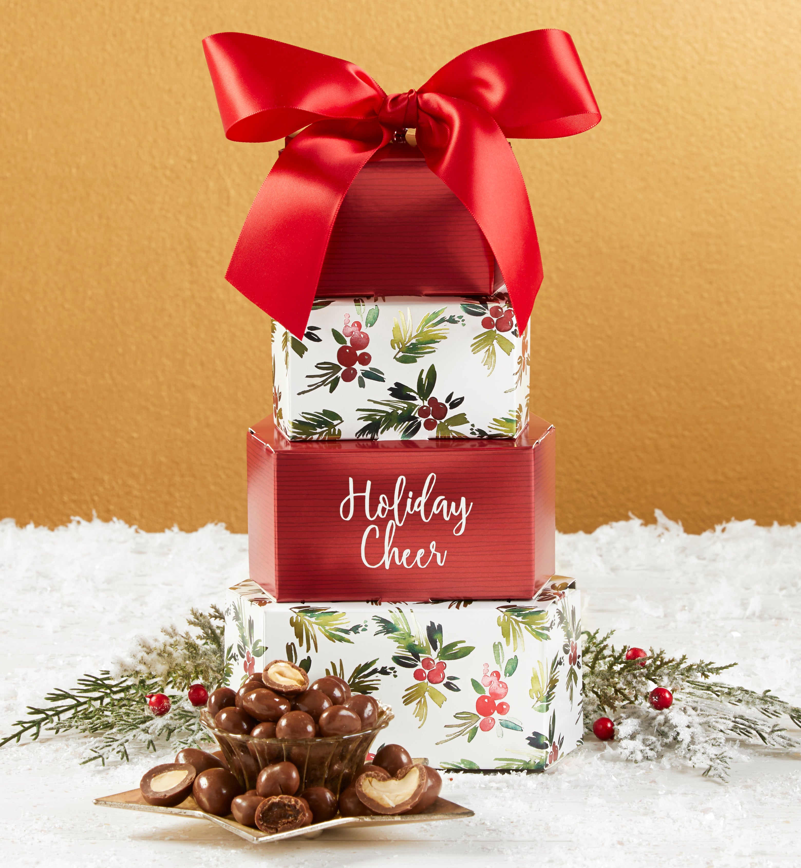 Holiday Cheer Gift Tower