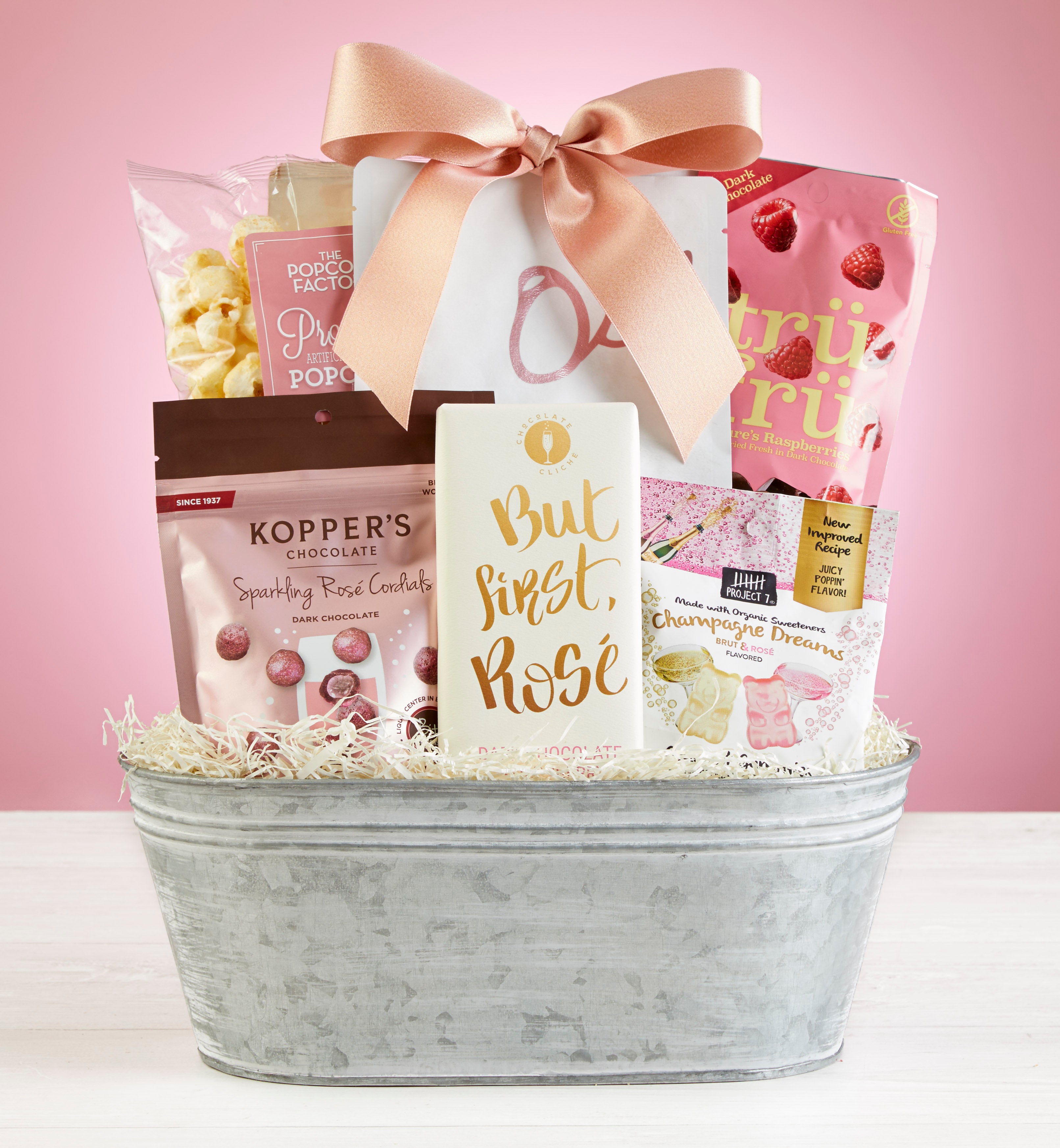 Girls Night In Rosé Gift Basket | 1800Baskets.com