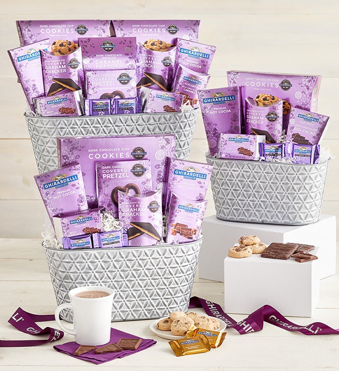 Classic Ghirardelli Gift Basket | 1800Baskets.com