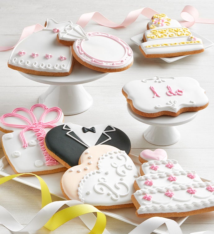 Wedding Artisan Iced Cookies