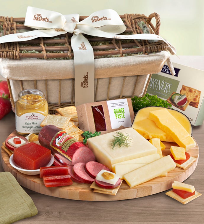 Gourmet Meat and Cheese Gift Baskets Delivery | 1800Baskets